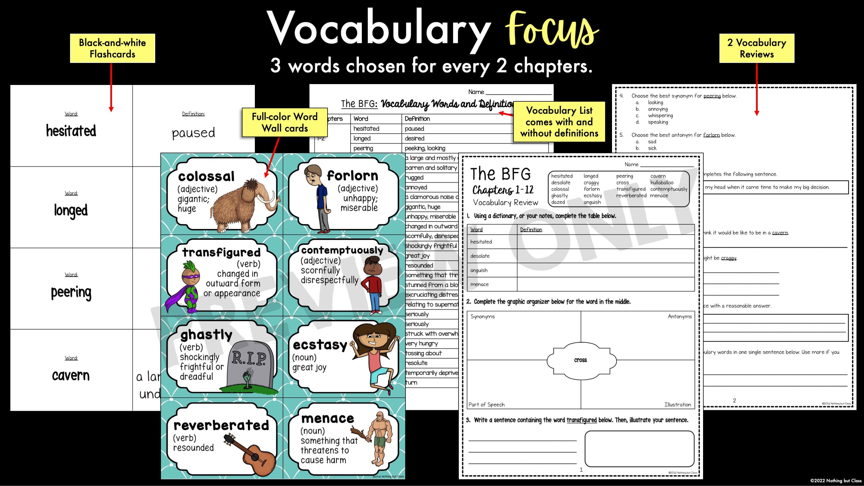 The BFG Novel Study Unit | Literature Guide | Comprehension Worksheets ...