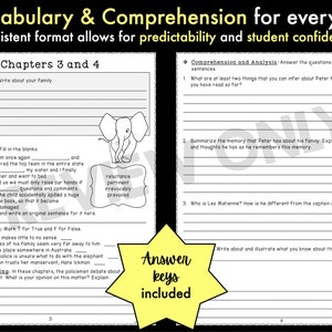 The Magician's Elephant Novel Study Unit | Literature Guide ...