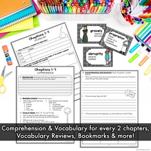 The Chocolate Touch | Comprehension and Vocabulary by Chapter | Guided ...