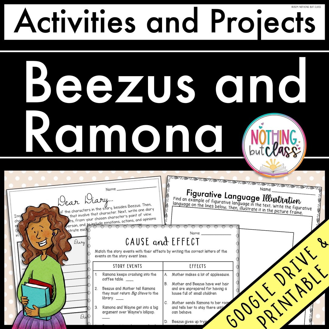 Beezus and Ramona | Reading Response Activities and Projects | Guided ...