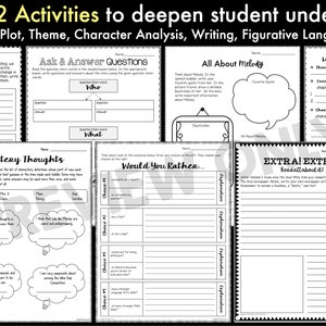 Out of My Mind Novel Study Unit | Literature Guide | Comprehension ...