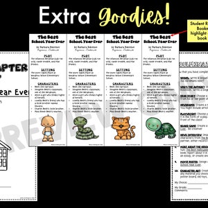 The Best School Year Ever Novel Study Unit | Literature Guide ...