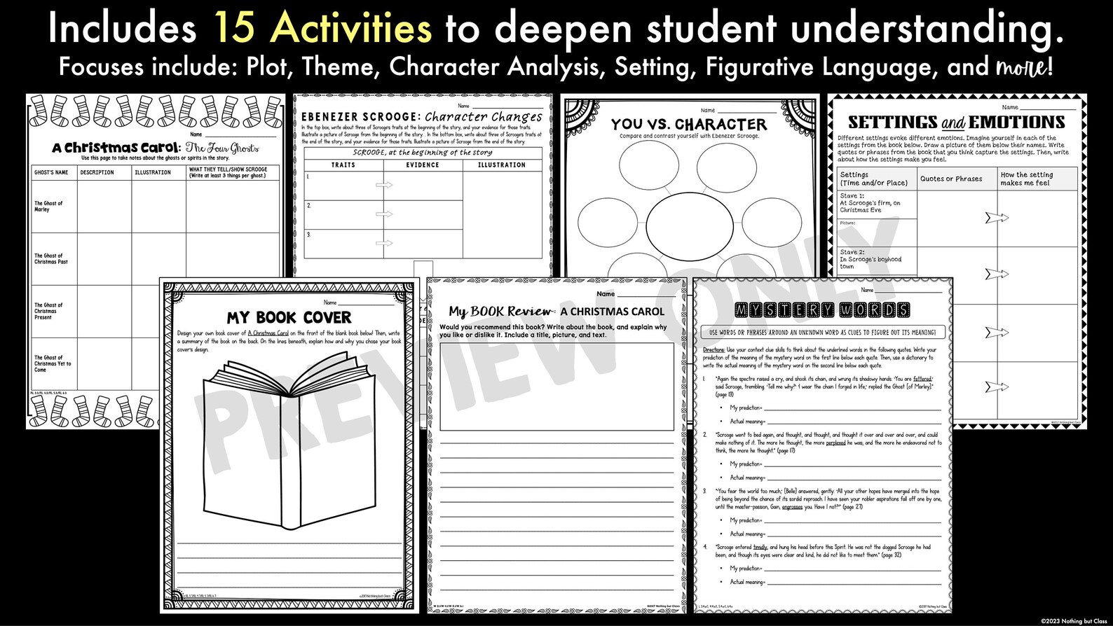 A Christmas Carol | Reading Response Activities and Projects | Guided ...