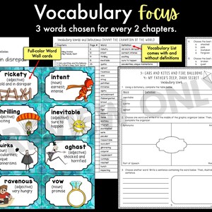 Danny the Champion of the World | Comprehension and Vocabulary by ...