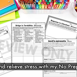 Bridge to Terabithia | Reading Response Activities and Projects ...