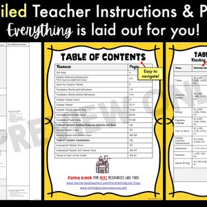 The Phantom Tollbooth Novel Study Unit | Literature Guide ...