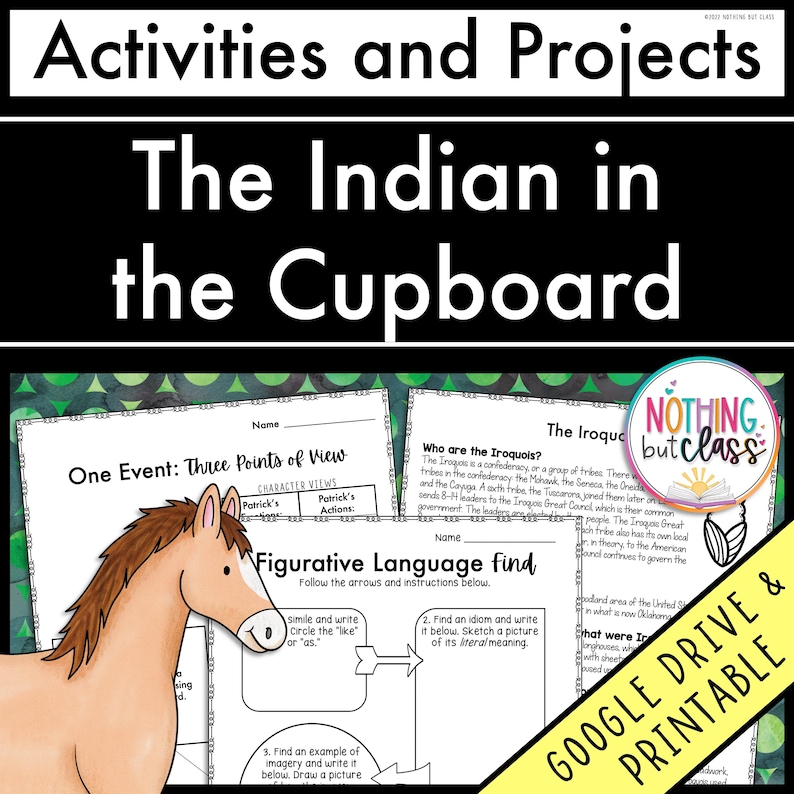 The Indian in the Cupboard | Reading Response Activities and Projects ...