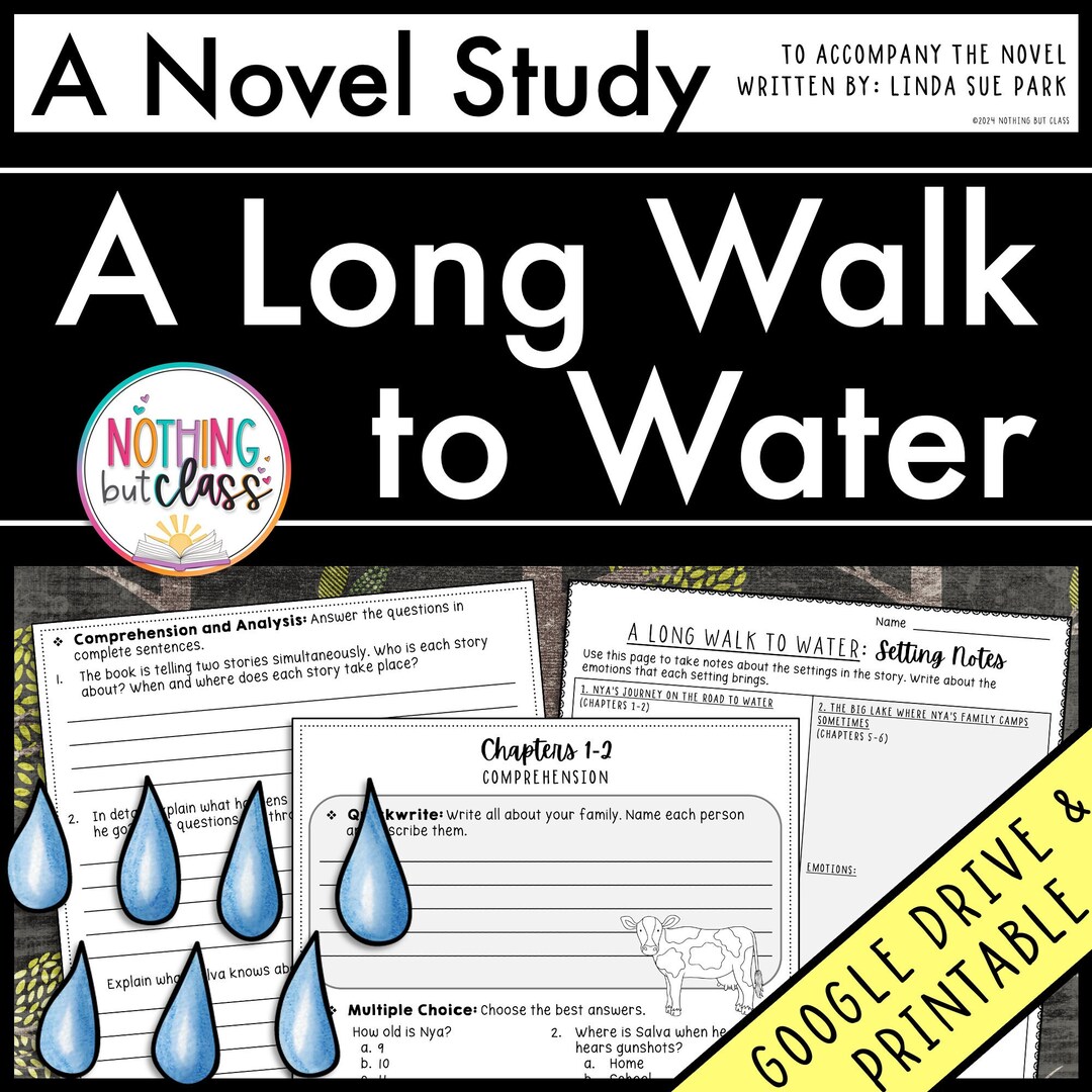 A Long Walk to Water Novel Study Unit | Literature Guide ...