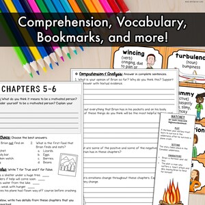 Hatchet | Comprehension and Vocabulary by Chapter | Guided Reading ...