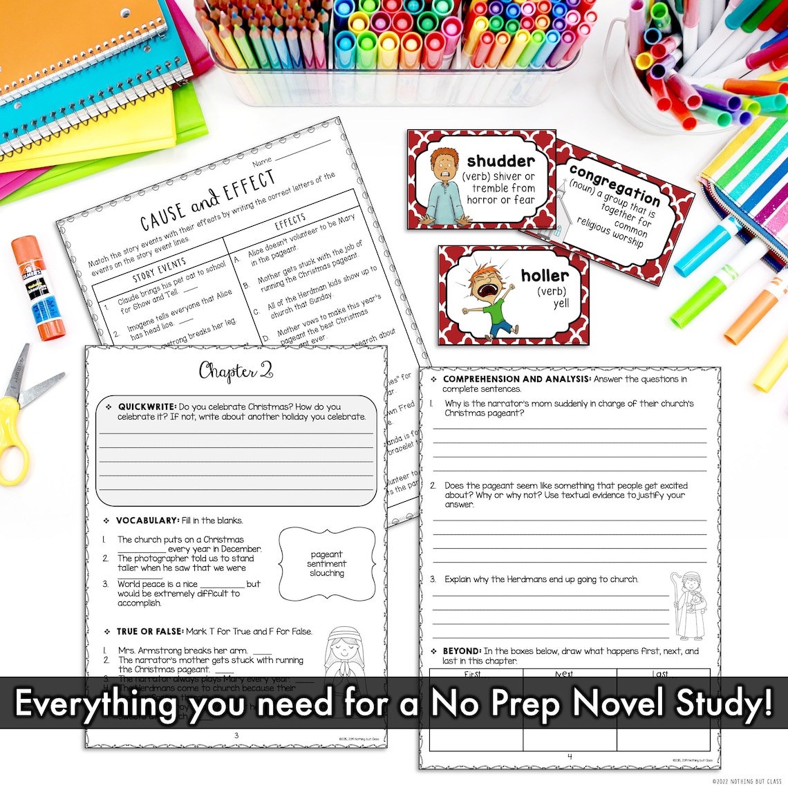 The Best Christmas Pageant Ever Novel Study Unit | Literature Guide ...