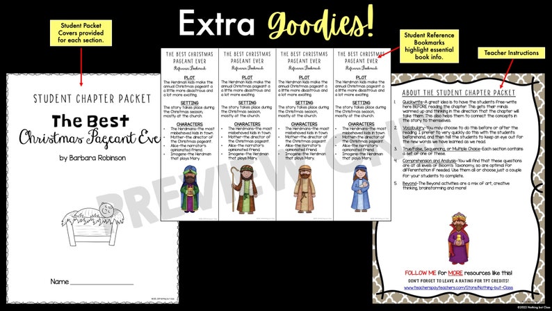 The Best Christmas Pageant Ever | Comprehension and Vocabulary by ...