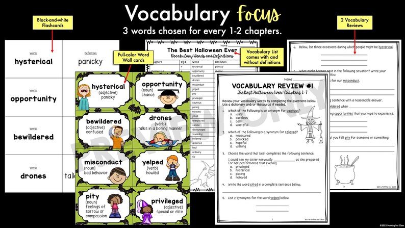 The Best Halloween Ever Novel Study Unit | Literature Guide ...