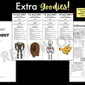 The Wild Robot Novel Study Unit | Literature Guide | Comprehension ...