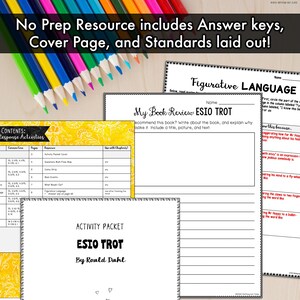 Esio Trot | Reading Response Activities and Projects | Guided Reading ...