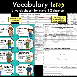 The Lion, the Witch, and the Wardrobe | Comprehension and Vocabulary by ...