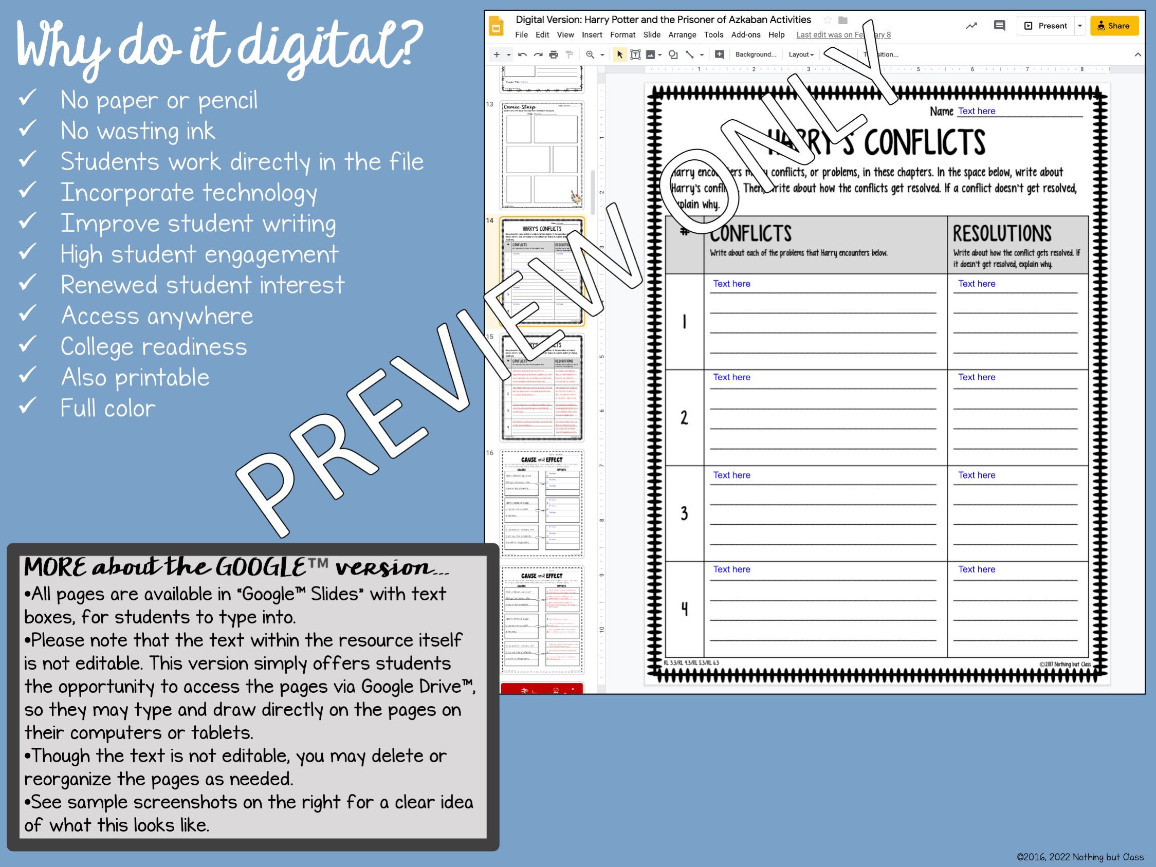 The Bad Beginning Reading Response Activities and Projects Guided ...