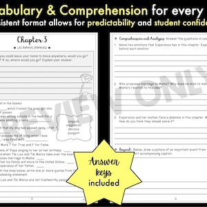 Esperanza Rising Novel Study Unit | Literature Guide | Comprehension ...