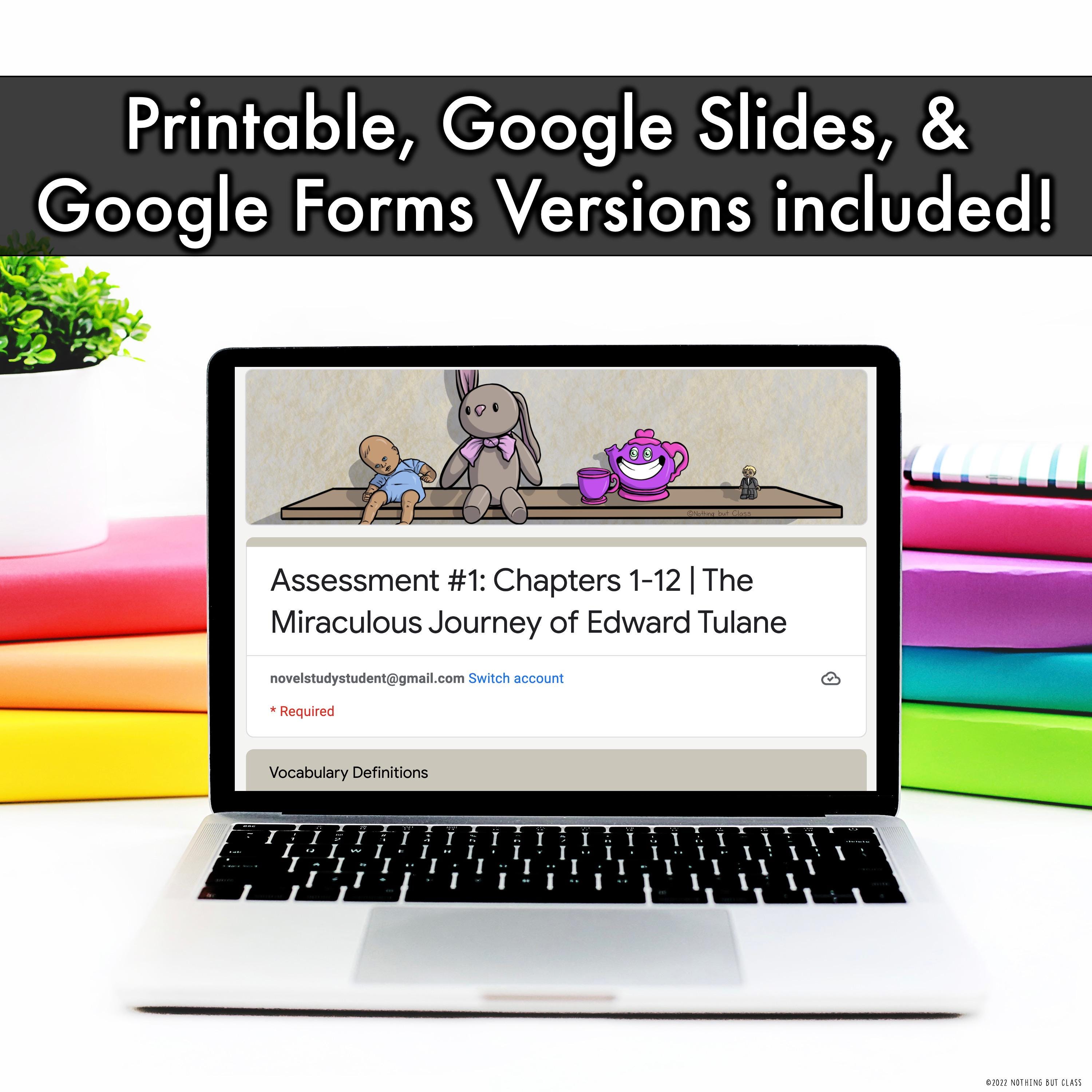 The Miraculous Journey of Edward Tulane - Tests | Quizzes | Assessments ...