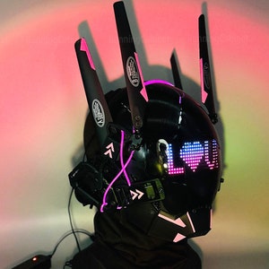 Bluetooth Cyberpunk Mask - Futuristic Mask -cyberpunk Helmet-tech Mask ...