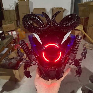 Cyberpunk Bull Mask | Rave Mask | Cyberpunk Helmet | Techear Mask ...