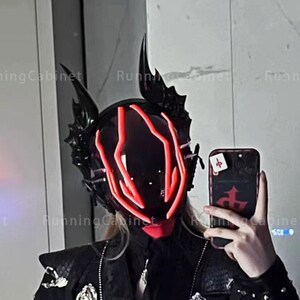 Cyberpunk Mask | Rave Mask | Masquerade Mask | Techwear Mask | Cosplay ...