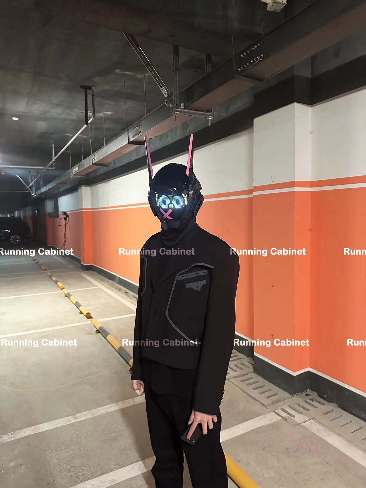 Bluetooth Cyberpunk Bunny Mask Rave Mask Cyberpunk Helmet - Etsy Australia