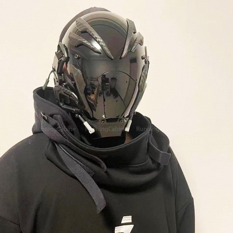 Cyberpunk Mask | Rave Mask | Masquerade Mask | Techwear Mask | Cosplay ...