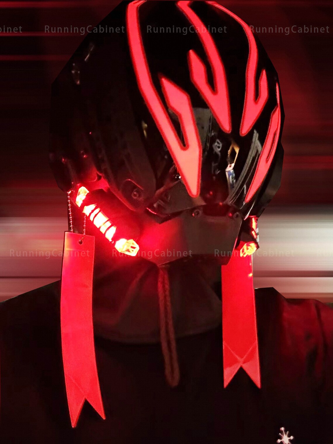 Cyberpunk Mask | Samurai Mask | Rave Mask | Masquerade Mask | Techwear ...