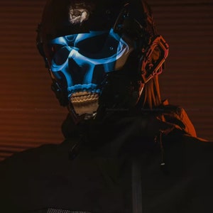 New Cyberpunk Skeleton Mask |skeleton Warrior - Etsy