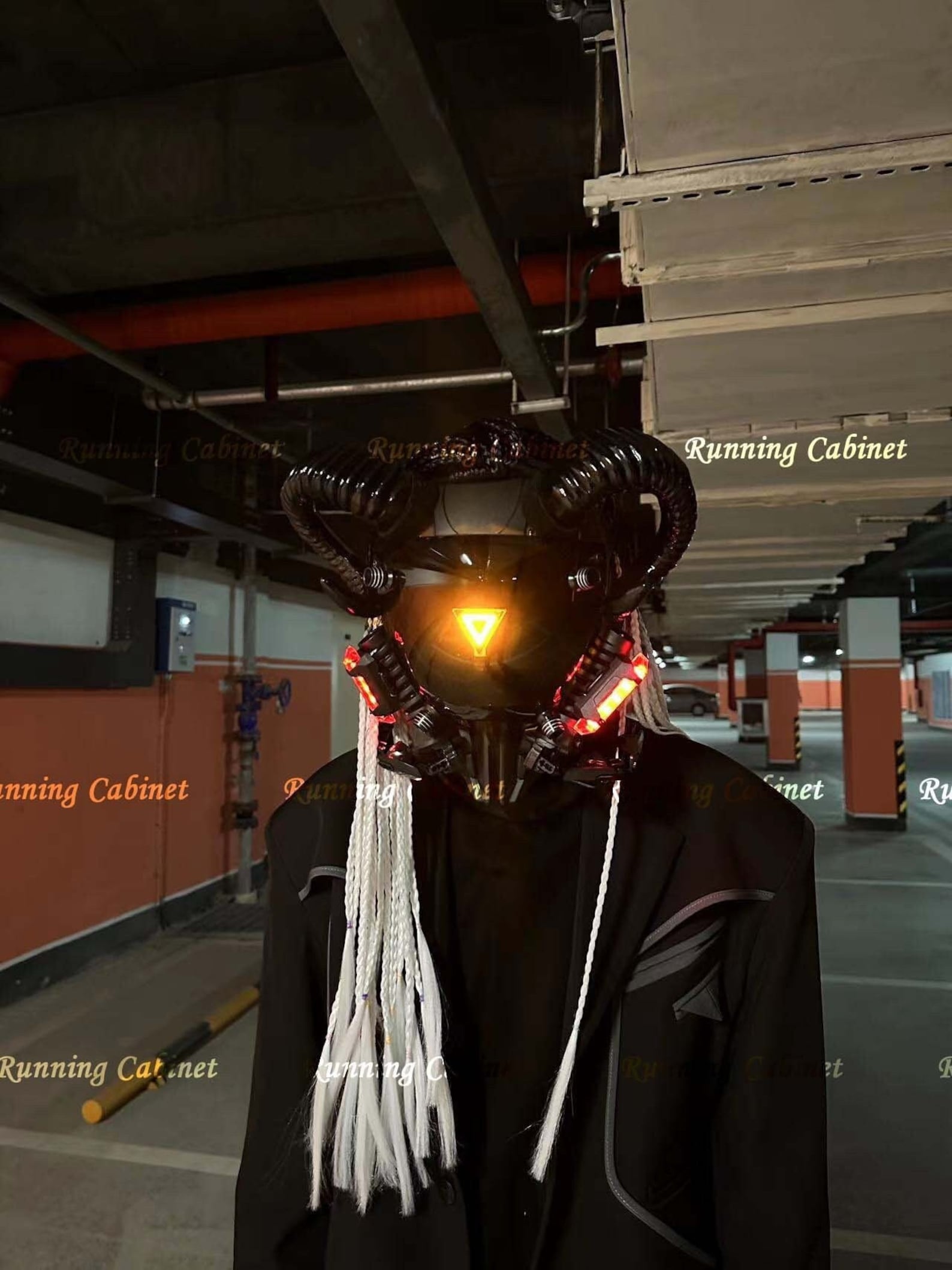 Cyberpunk Bull Mask Rave Mask Cyberpunk Helmet Techear Mask Masquerade ...