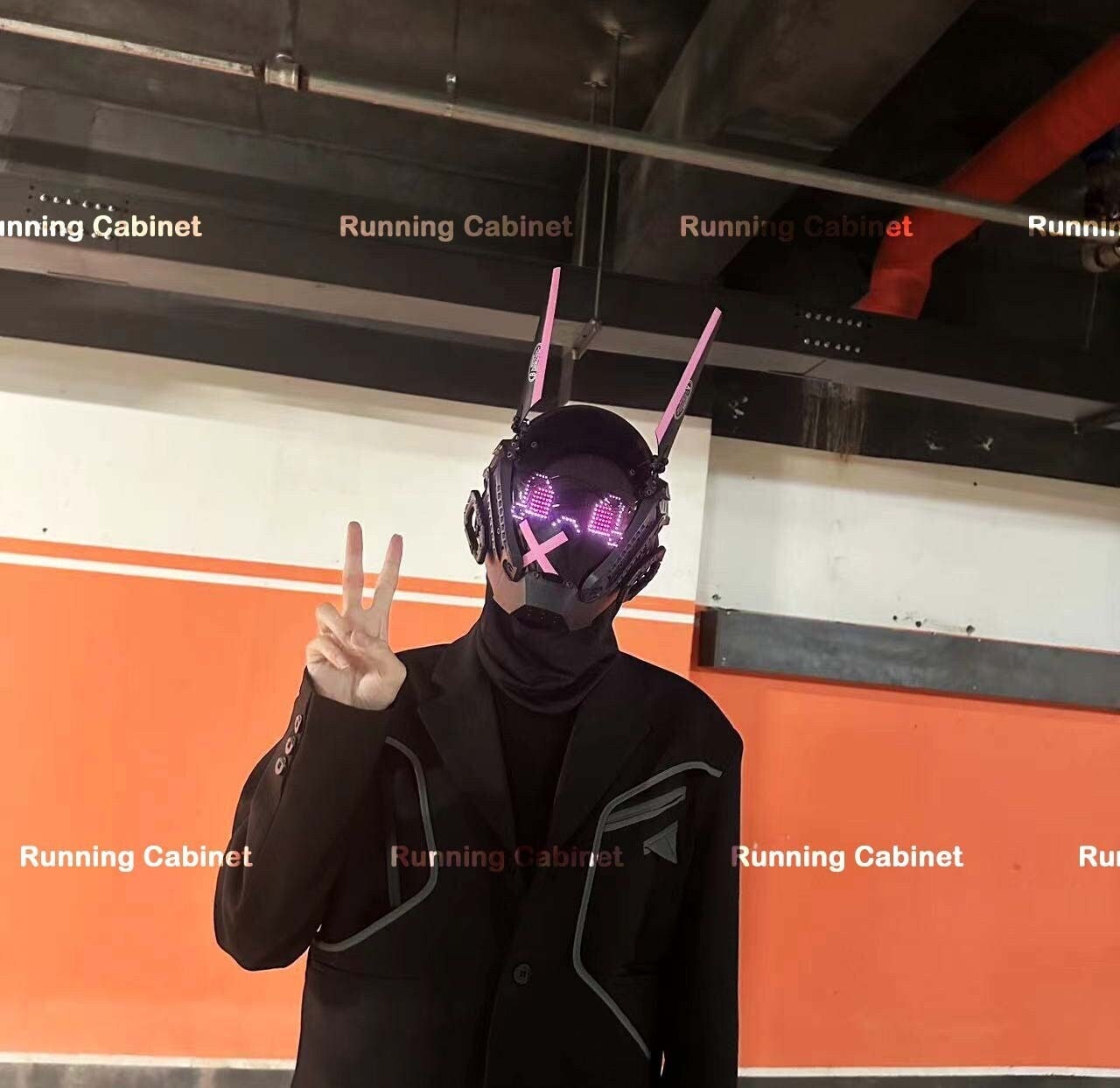 Bluetooth Cyberpunk Bunny Mask Rave Mask Cyberpunk Helmet - Etsy Australia