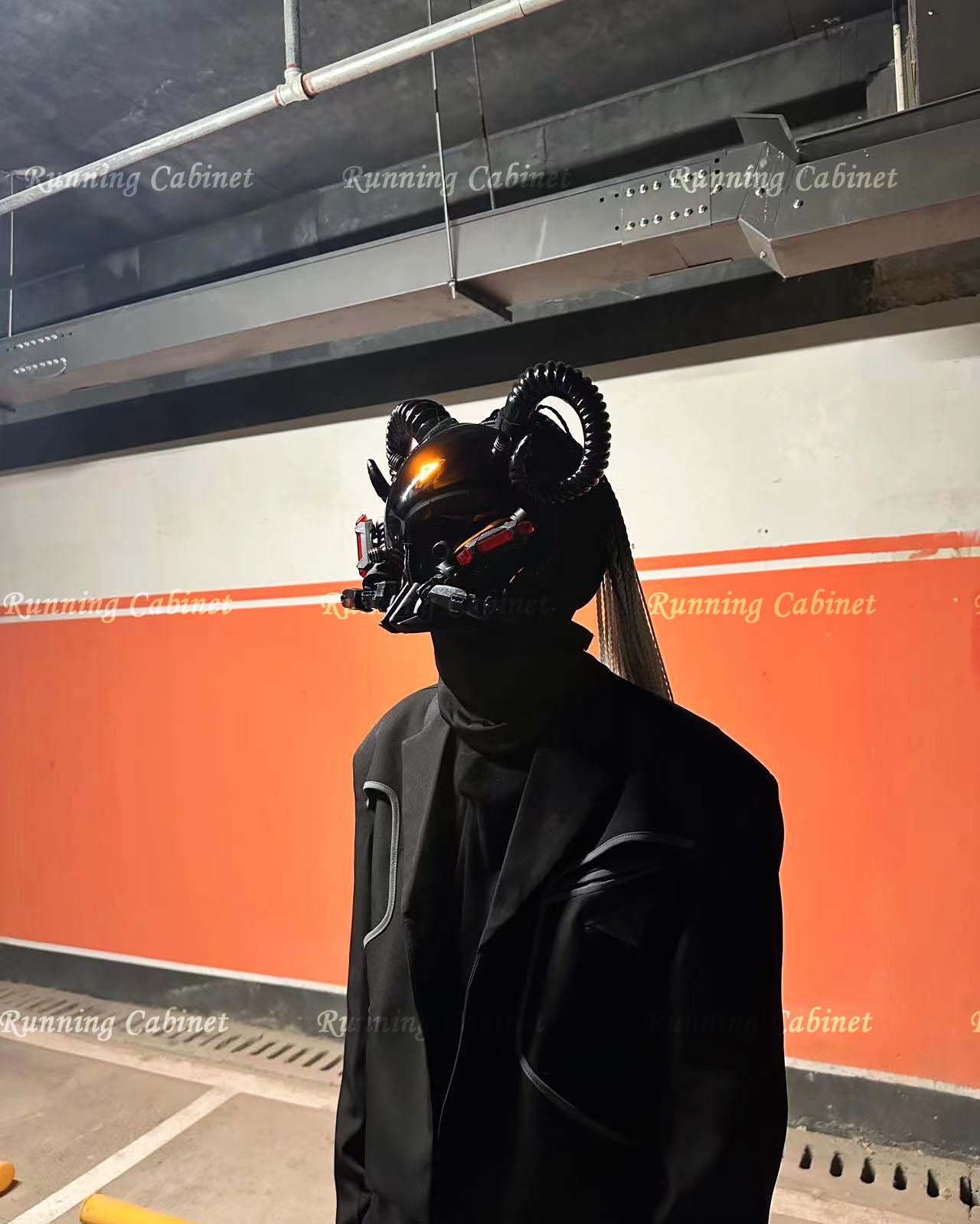 Cyberpunk Bull Mask Rave Mask Cyberpunk Helmet Techear - Etsy Australia