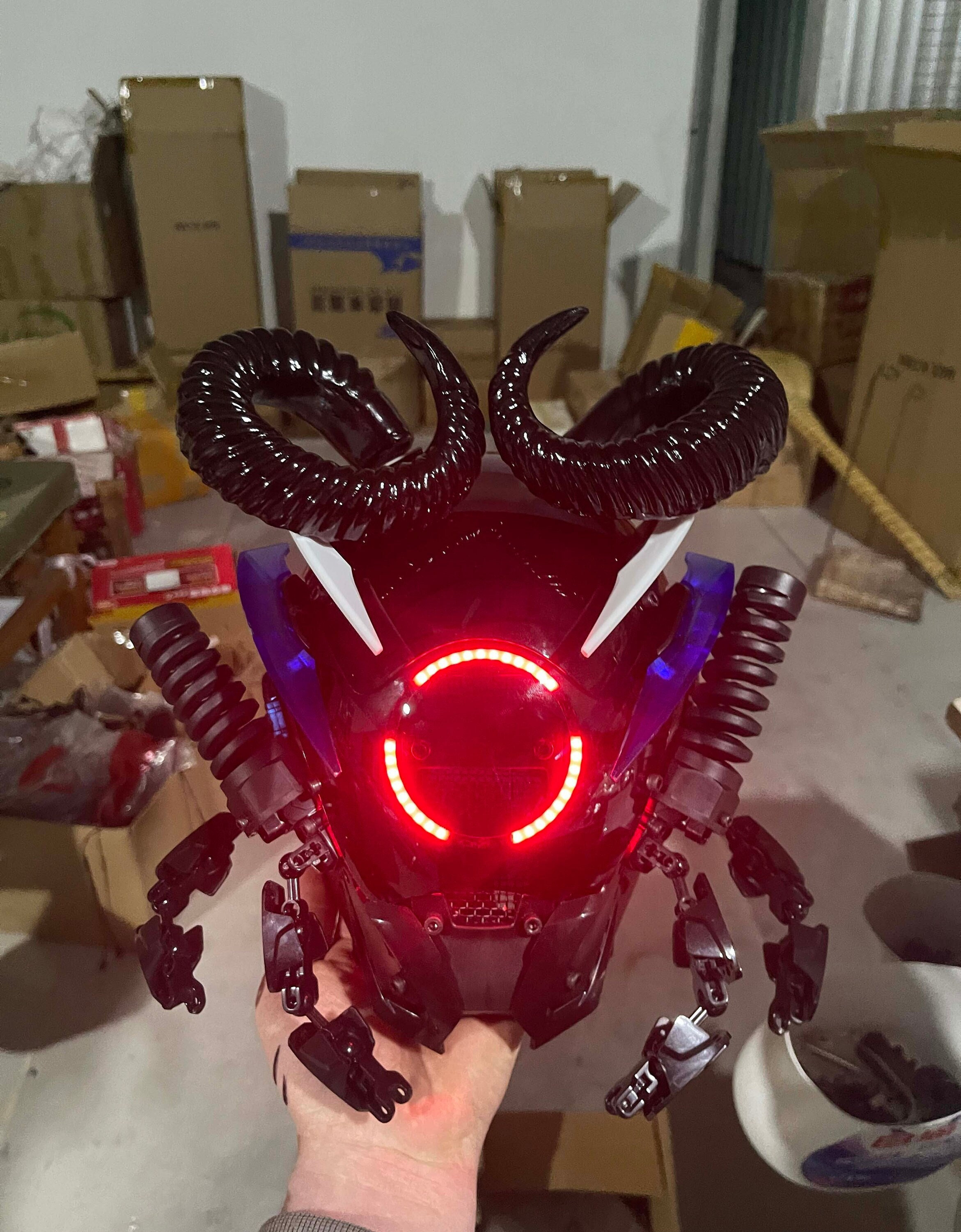 Cyberpunk Bull Mask | Rave Mask | Cyberpunk Helmet | Techear Mask ...