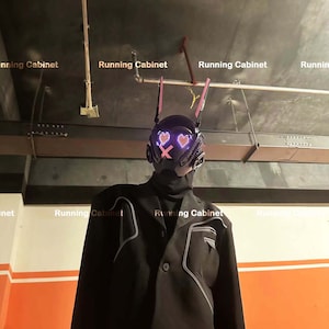 Bluetooth Cyberpunk Bunny Mask | Rave Mask | Cyberpunk Helmet | Techear ...