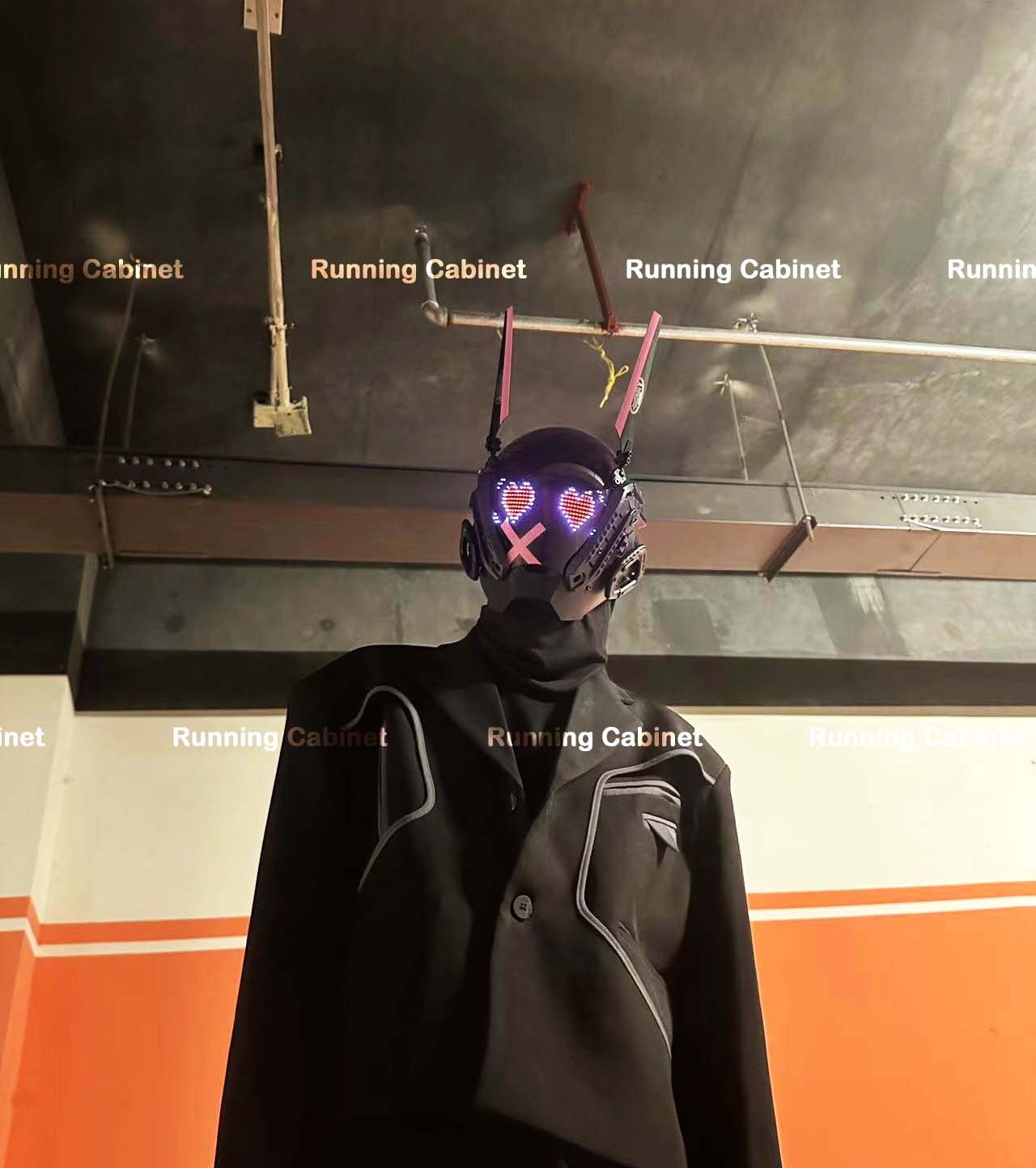 Bluetooth Cyberpunk Bunny Mask Rave Mask Cyberpunk Helmet - Etsy UK