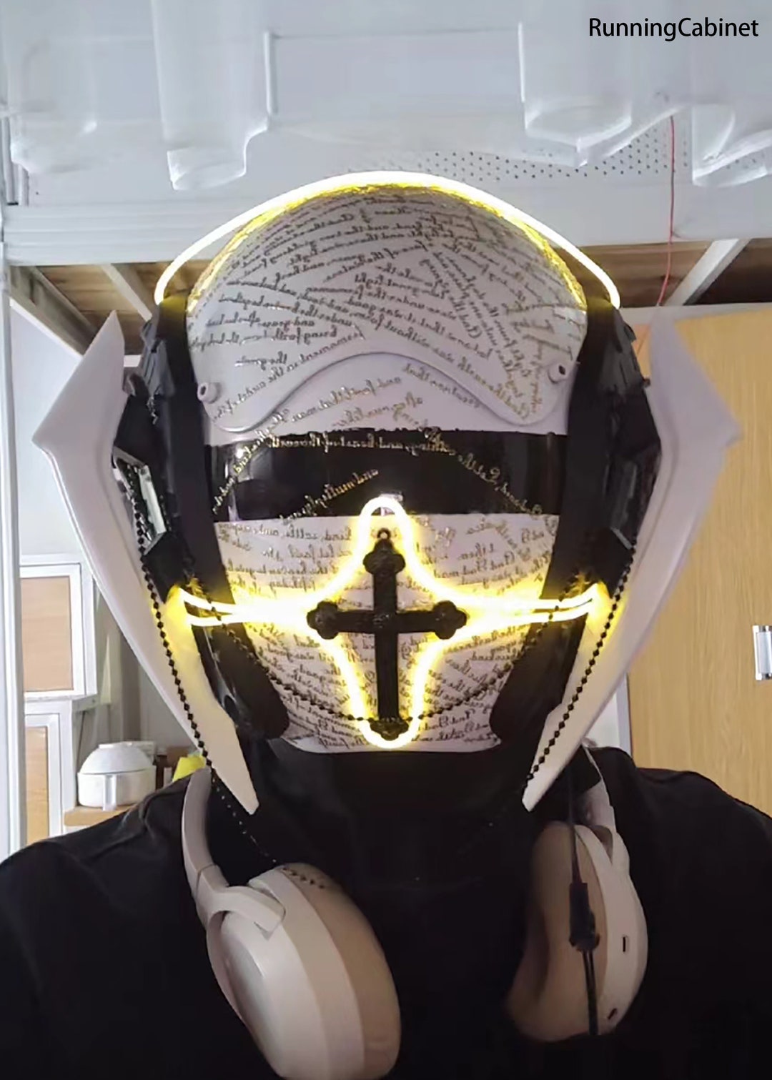 Cyberpunk Mask | Cyberpunk Angel Cross Mask | Carnival Mask | Cyberpunk ...