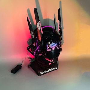 Bluetooth Cyberpunk Mask - Futuristic Mask -cyberpunk Helmet-tech Mask ...