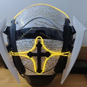 Cyberpunk Mask | Cyberpunk Angel Cross Mask | Carnival Mask | Cyberpunk ...