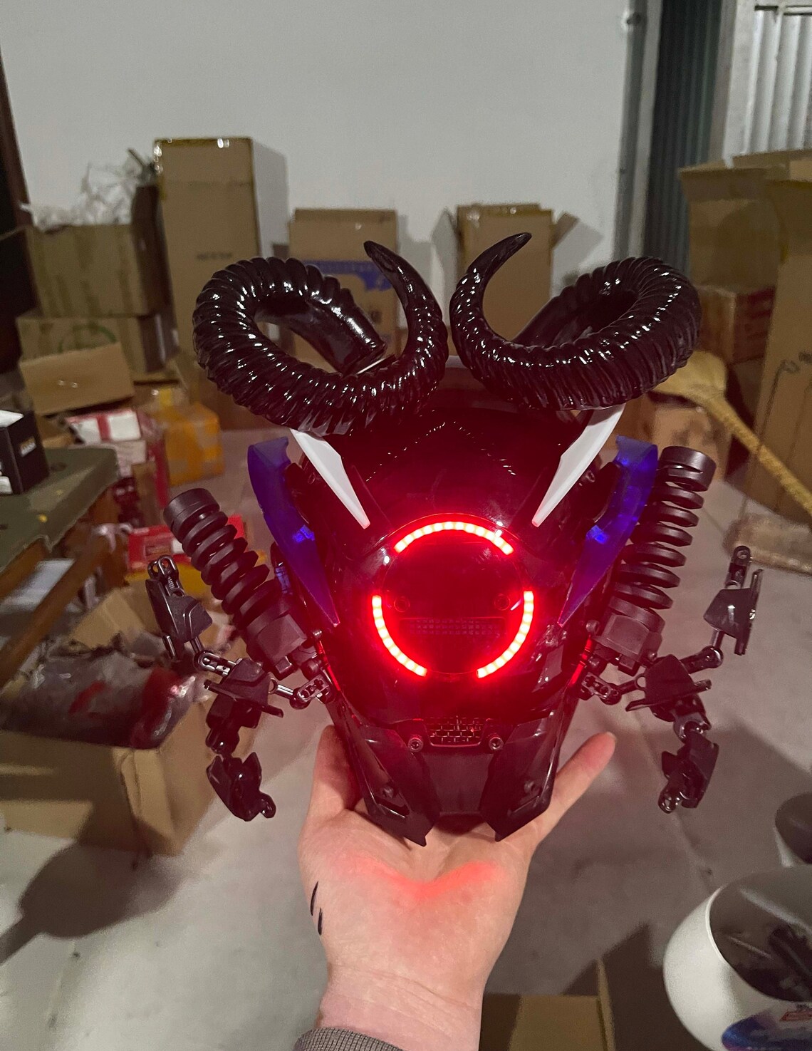 Cyberpunk Bull Mask | Rave Mask | Cyberpunk Helmet | Techear Mask ...