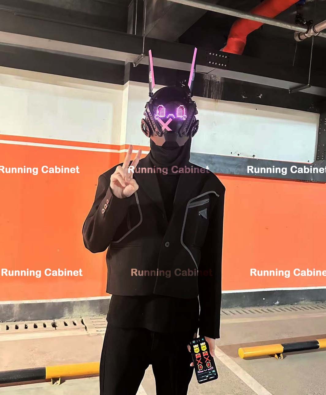 Bluetooth Cyberpunk Bunny Mask Rave Mask Cyberpunk Helmet - Etsy Australia