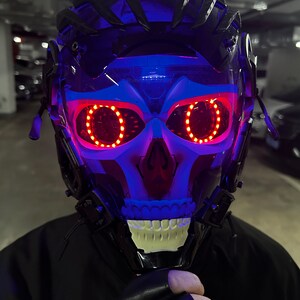 New Cyberpunk Skull Mask | Skeleton Warrior - Etsy