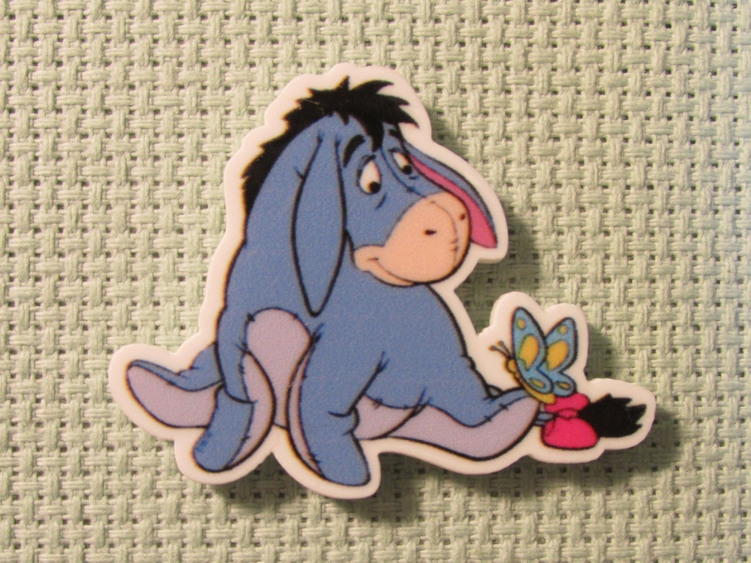 Eeyore With a Butterfly on His Tail Needle Minder, Cover Minder, Magnet ...
