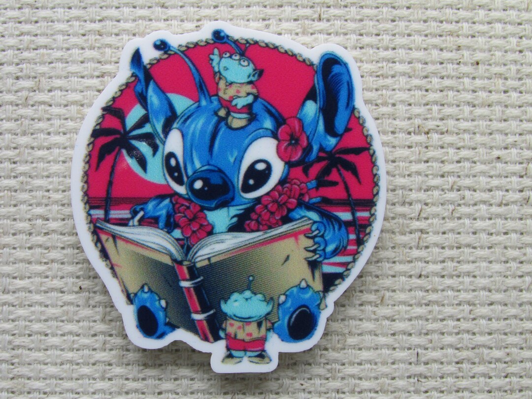 Colorful Stitch Reading a Book Needle Minder. Cover Minder, Magnet - Etsy