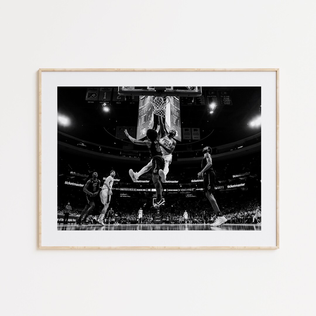 Joel Embiid Poster, the Process, Black and White Wall Art,vintage Wall ...
