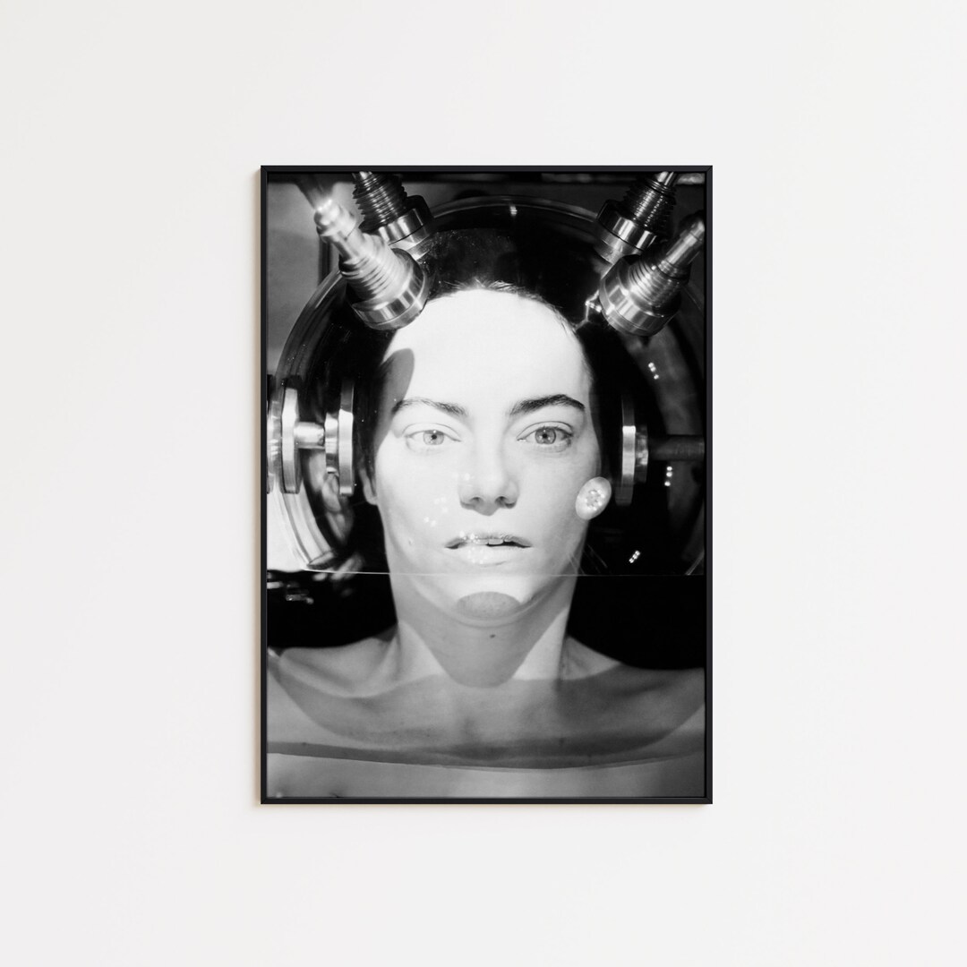 Poor Things Movie Poster, Emma Stone, Black and White Wall Art, Vintage ...