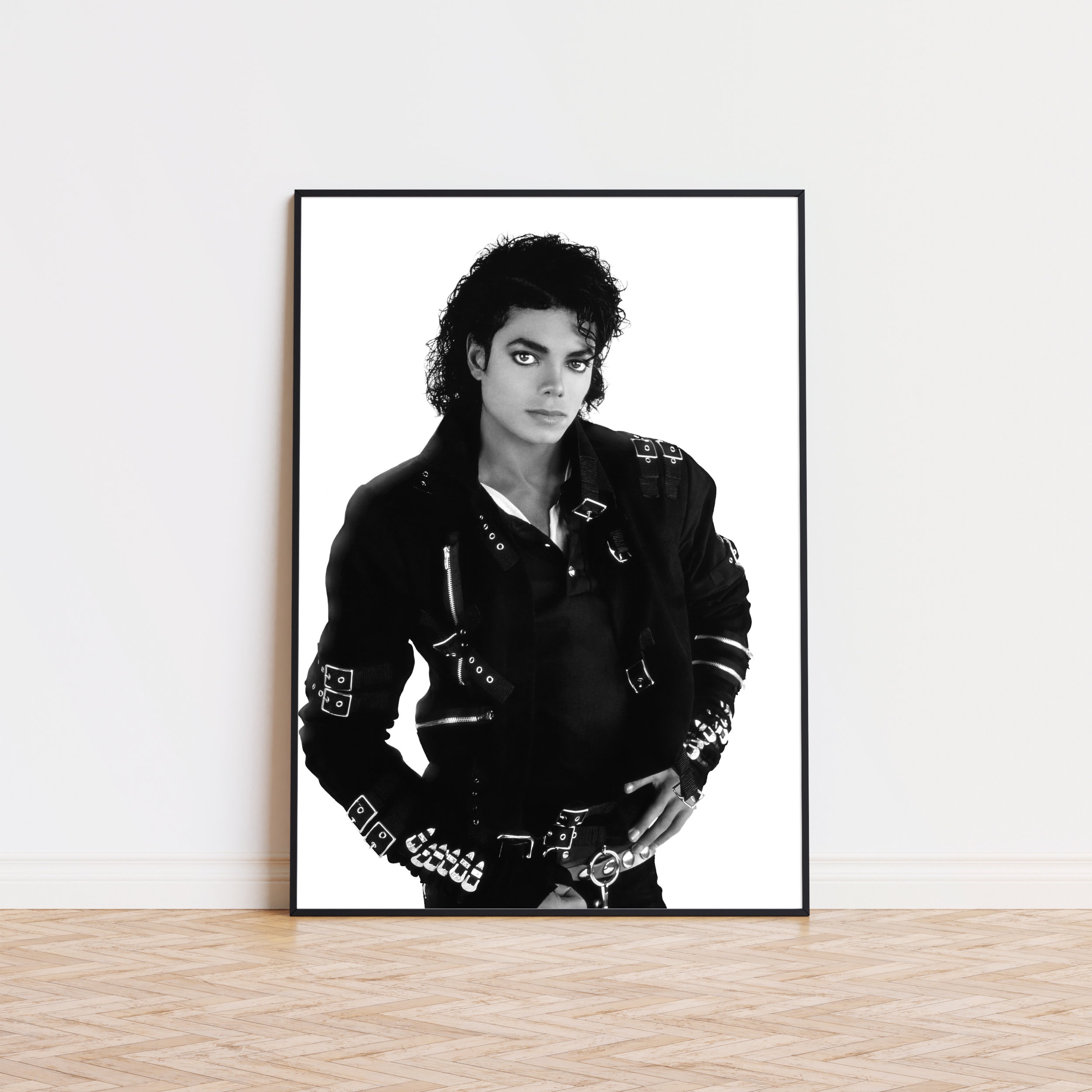 Michael Jackson Print, Michael Jackson, King of the Pop, Black and ...