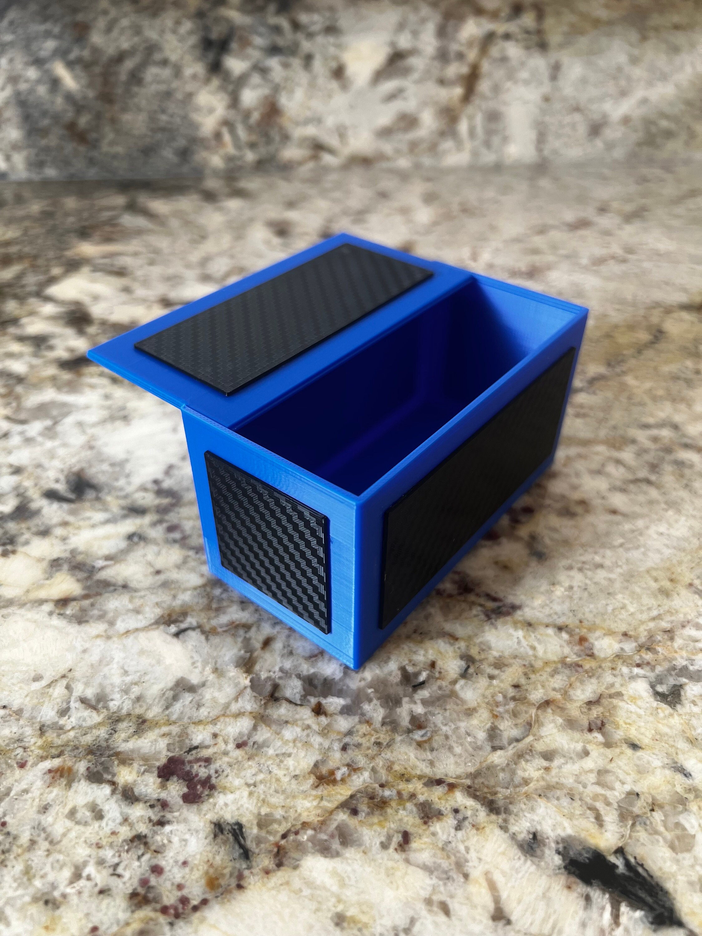 Board Game Token Piece Storage Box Organizer With a Carbon Fiber ...
