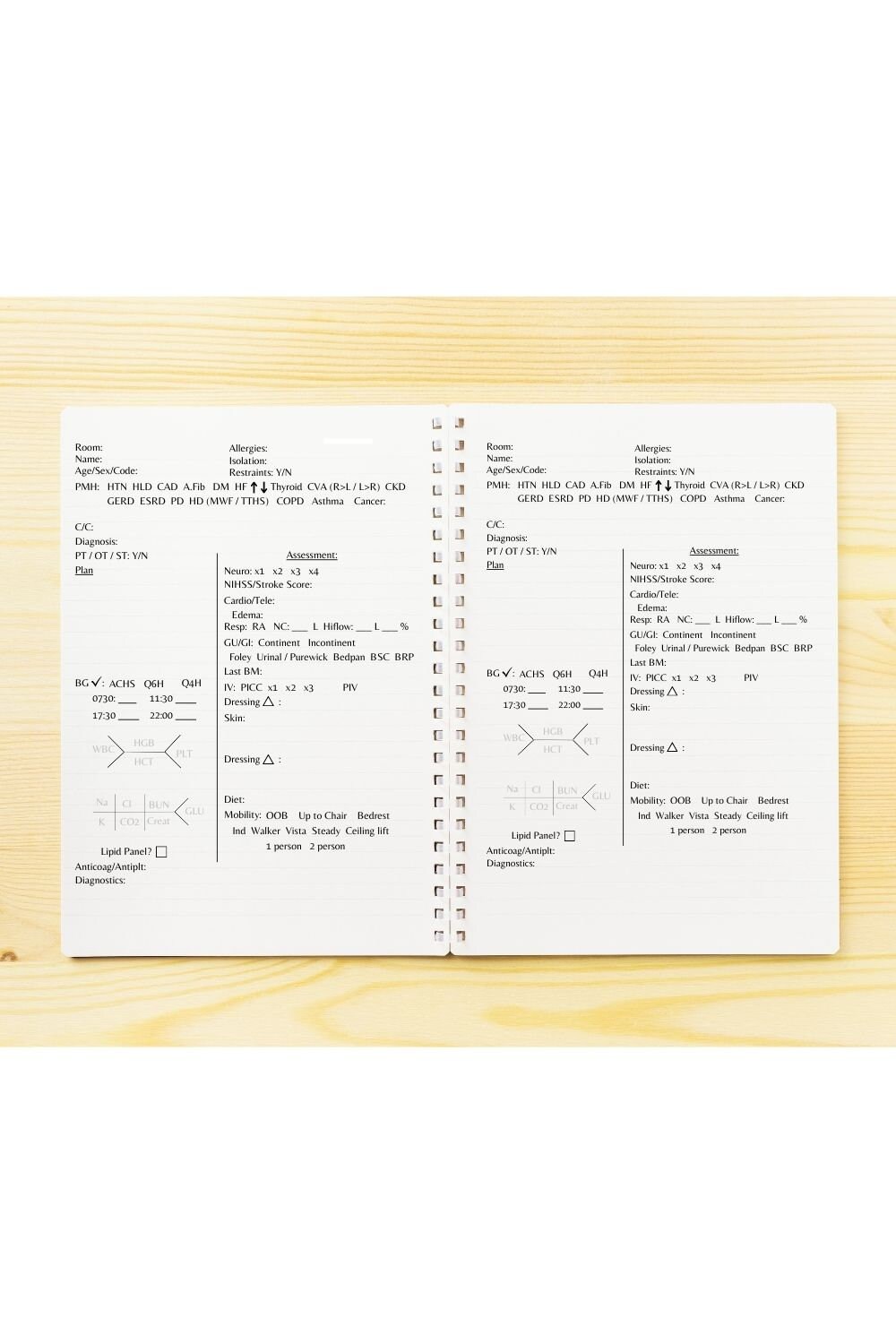 Stroke Nurse Report Notebook - Etsy