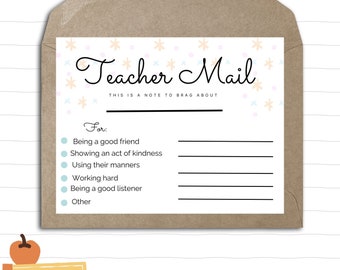 Teacher Mail | Brag Mail | Back to School | Classroom Mail | Classroom ...