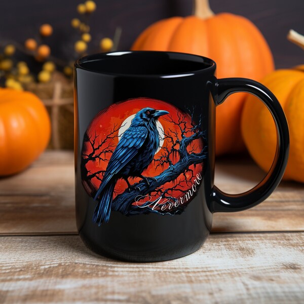 Raven Mug - Etsy